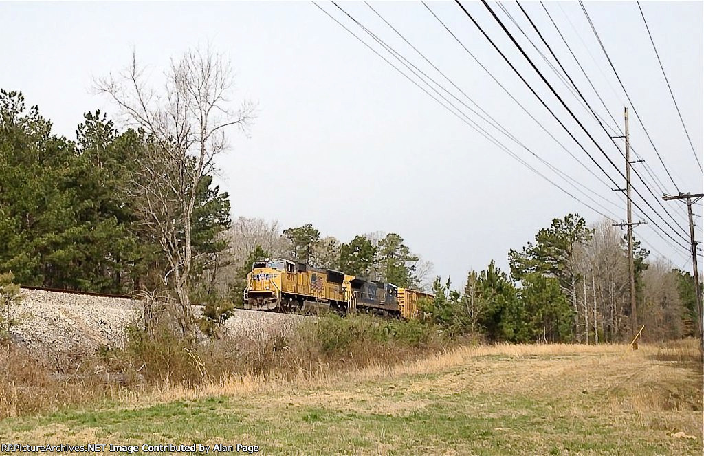 UP SD70M 4849 led CSX C40-8 7636